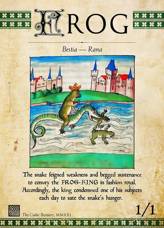 MTG Bestiary: Frog 1/1 Token | Etsy