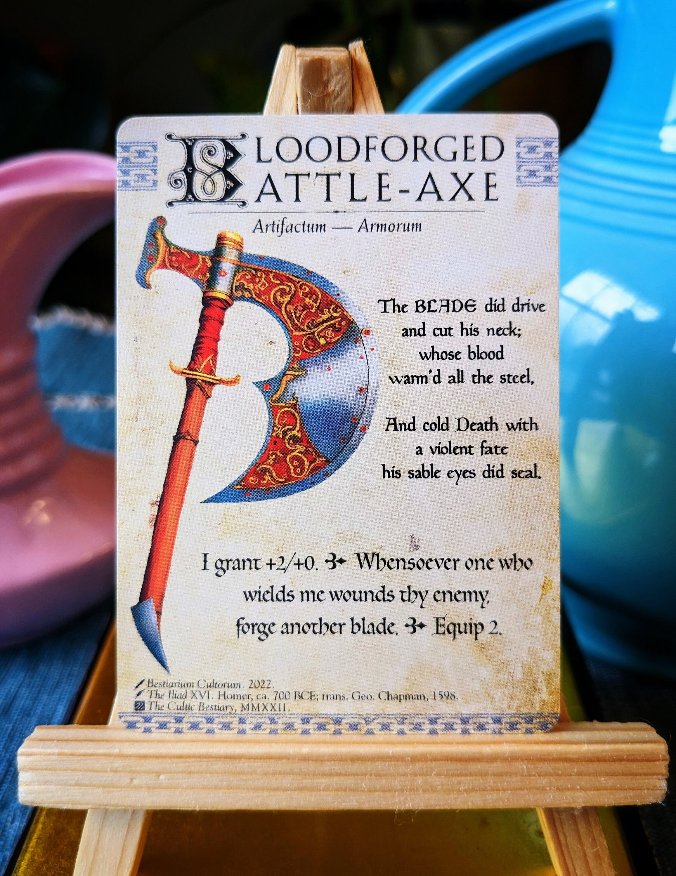 MTG Bestiary: Bloodforged Battle-axe Token - Etsy