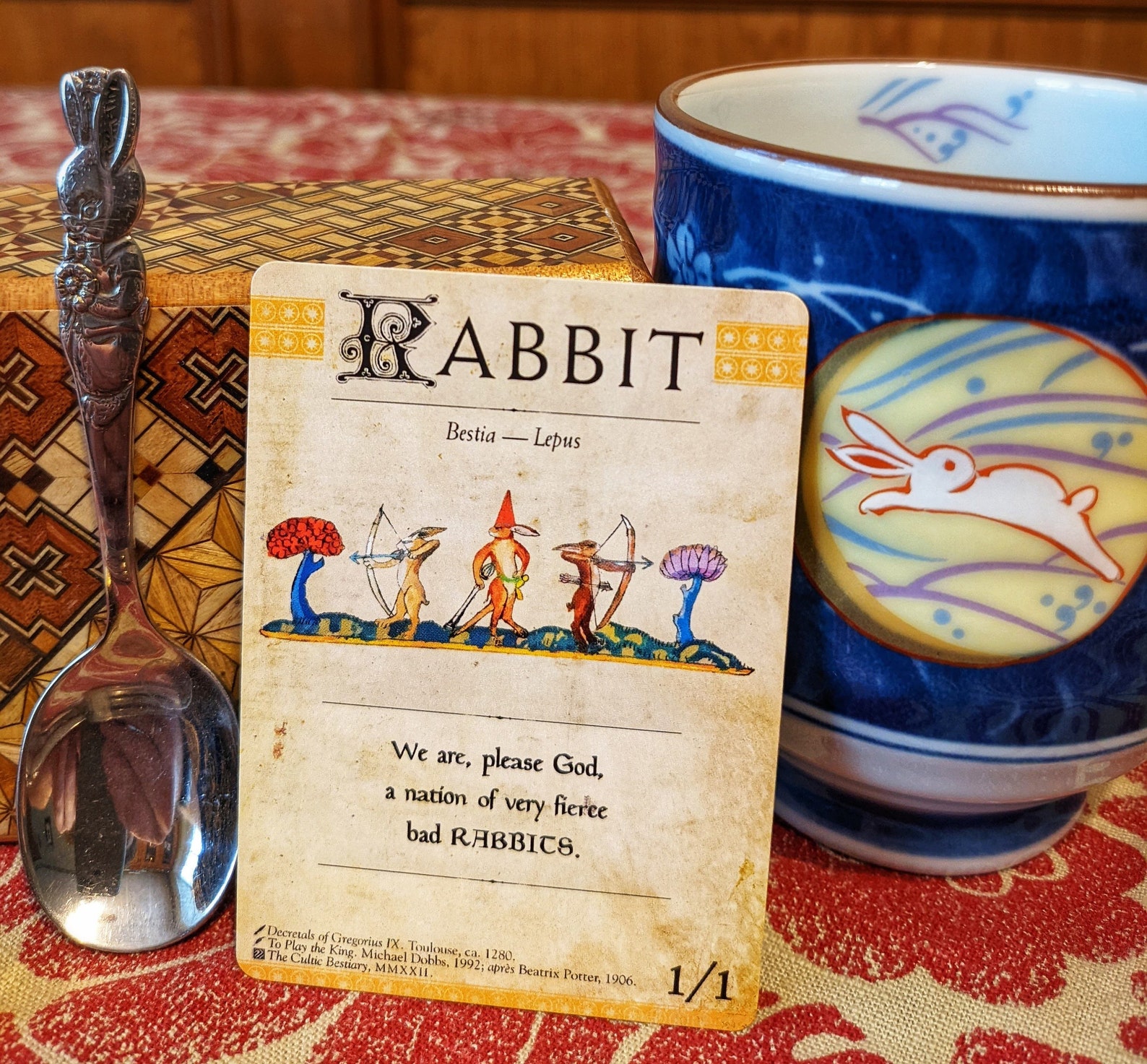 MTG Bestiary: Rabbit Token - Etsy