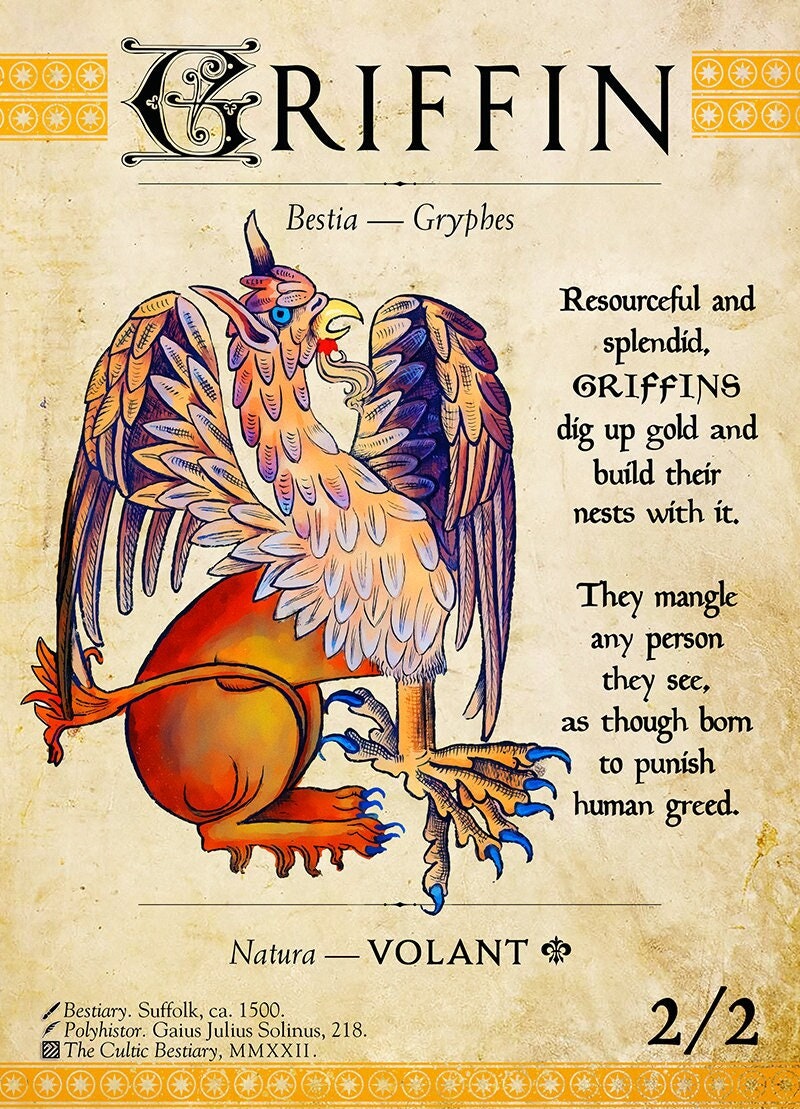 MTG Bestiary: Griffin Token - Etsy