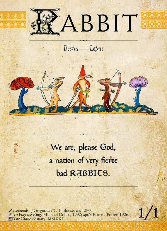 MTG Bestiary: Rabbit Token - Etsy