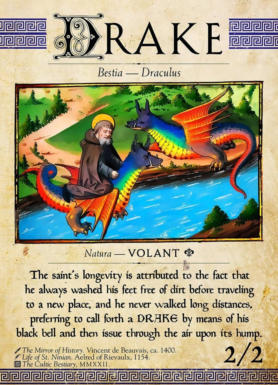 MTG Bestiary: Drake Token - Etsy