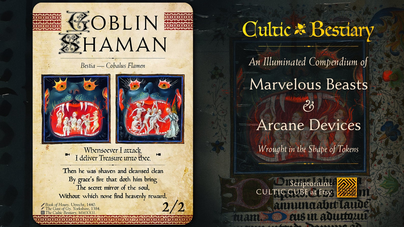 MTG Bestiary: Goblin Shaman Token - Etsy
