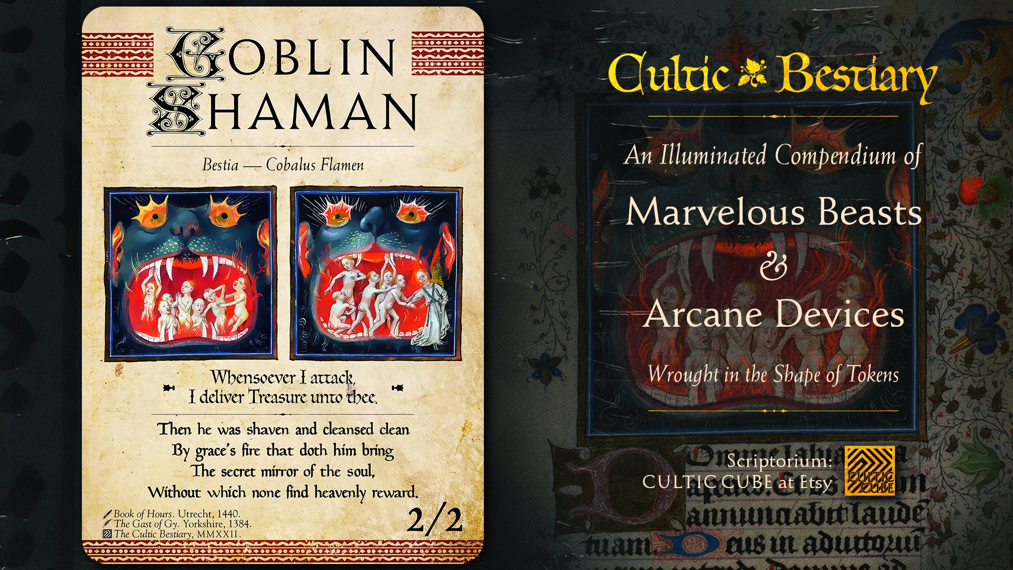 MTG Bestiary: Goblin Shaman Token - Etsy