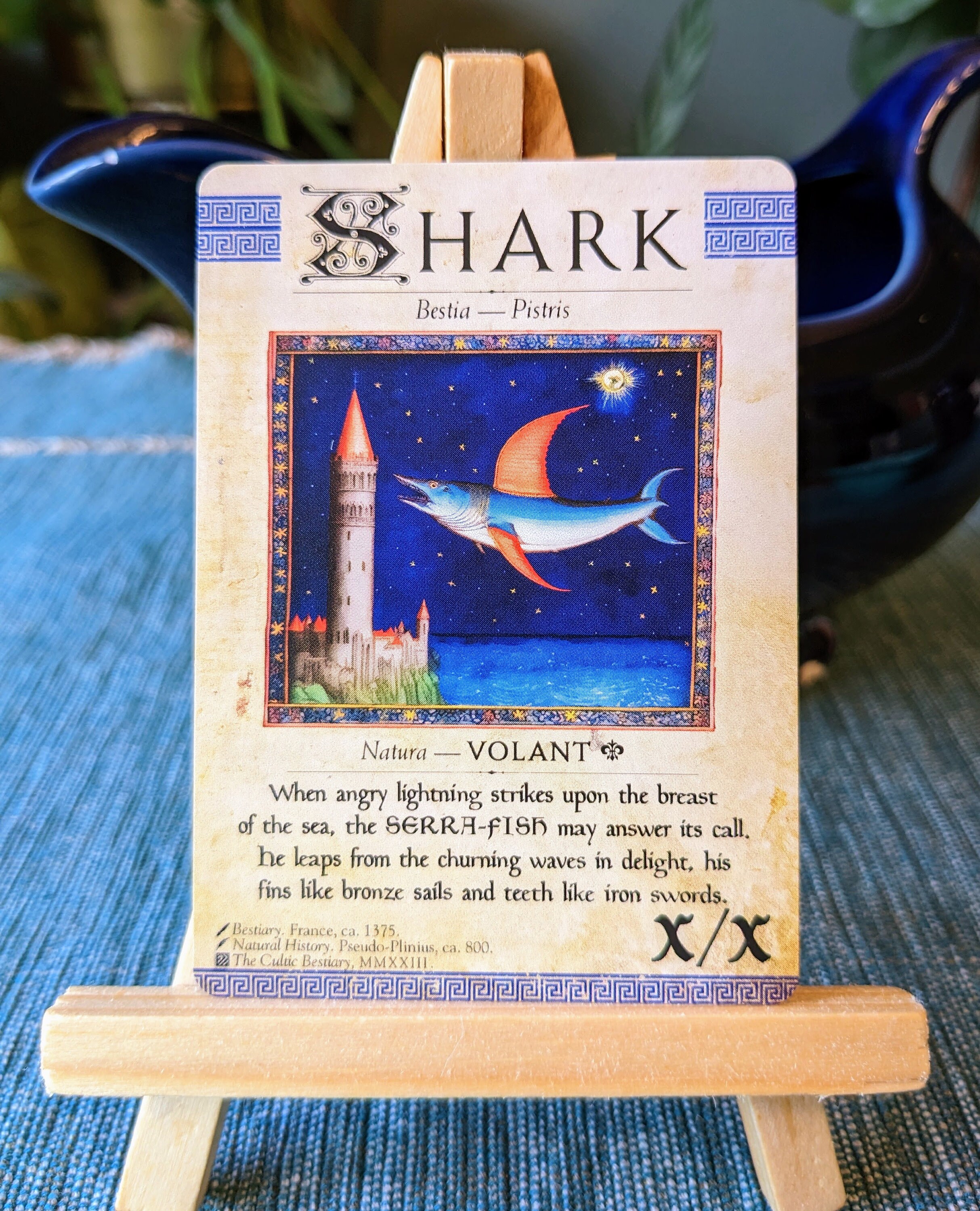 MTG Bestiary: Shark Token tower Variant - Etsy