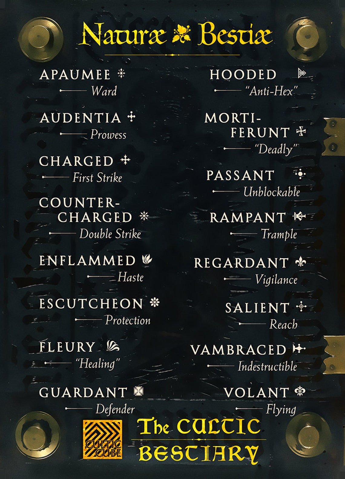 MTG Bestiary: Colorless Soldier Token - Etsy