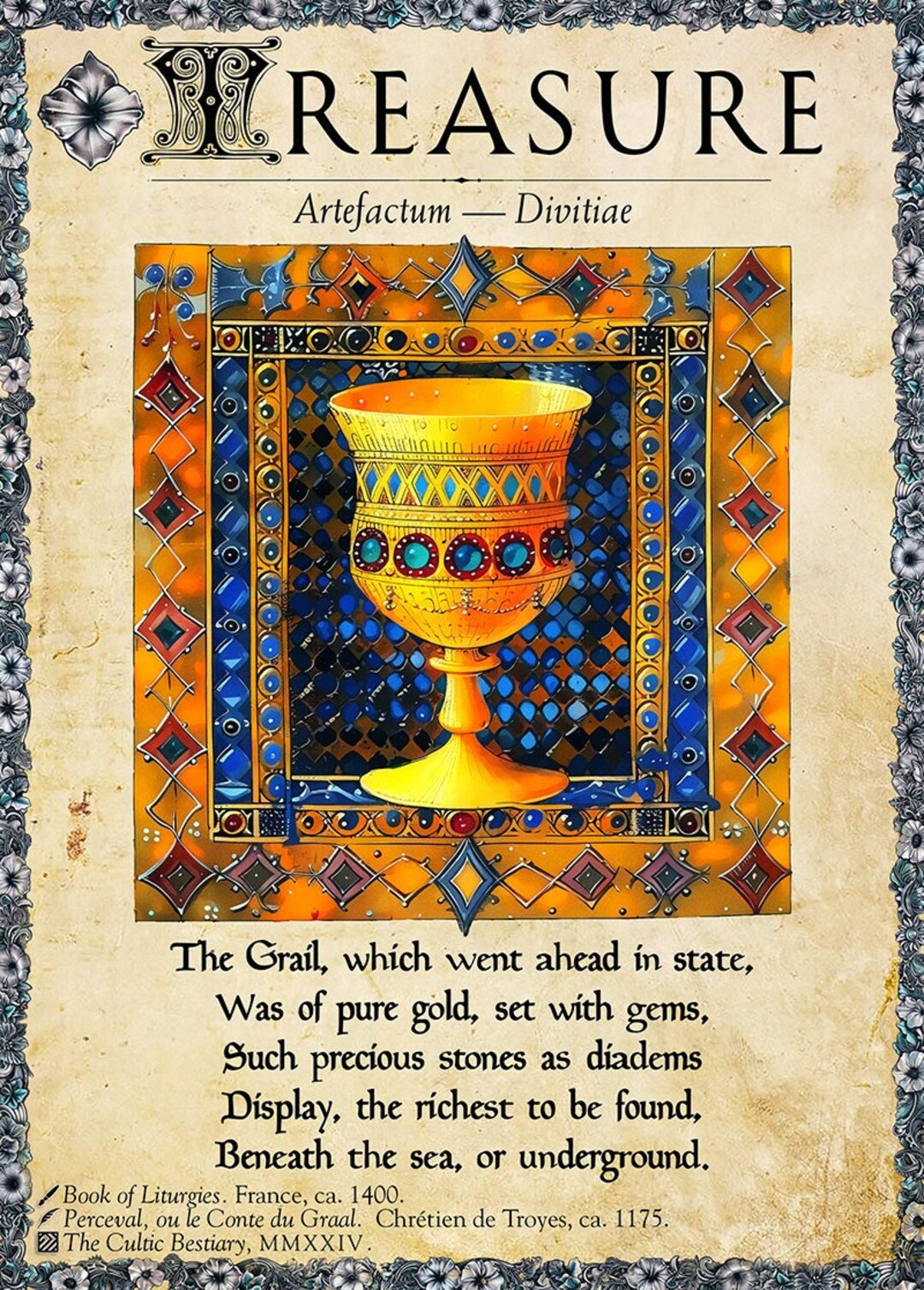 MTG Bestiary: Treasure Token grail Variant - Etsy