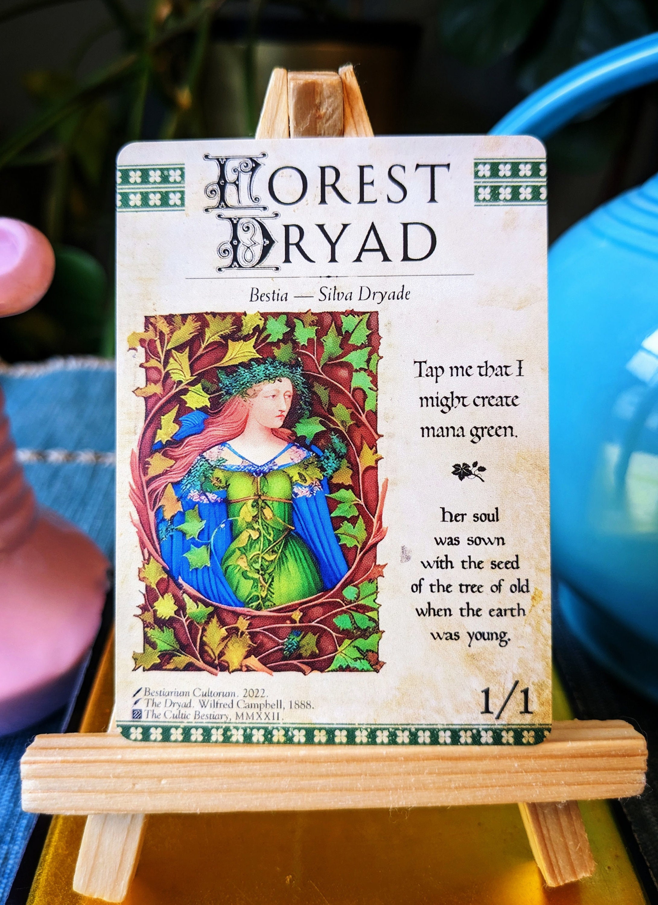 MTG Bestiary: Forest Dryad Token 1/1 - Etsy