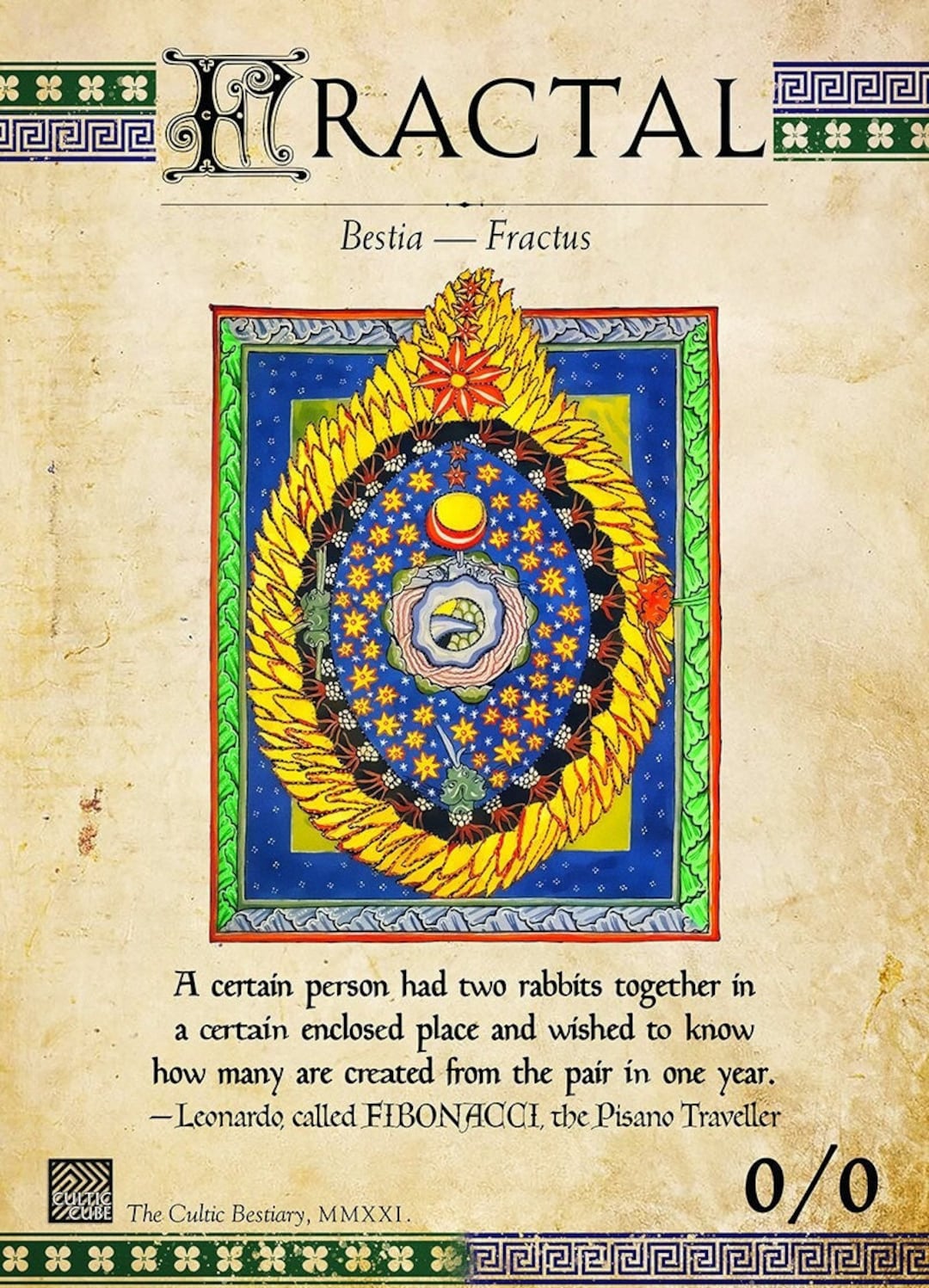 MTG Bestiary: Fractal Token - Etsy