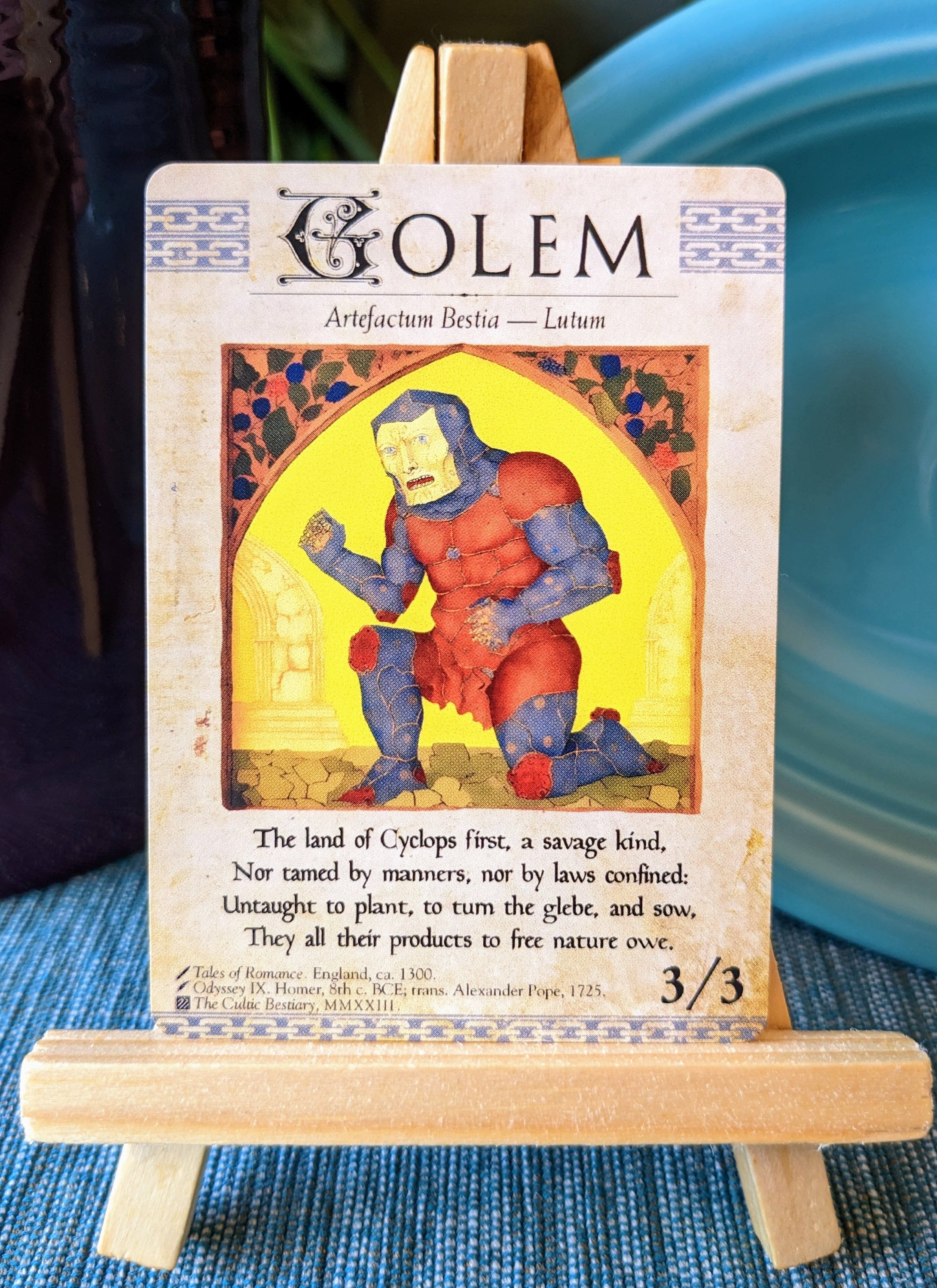 MTG Bestiary: Golem Token (kneeling Variant) - Etsy