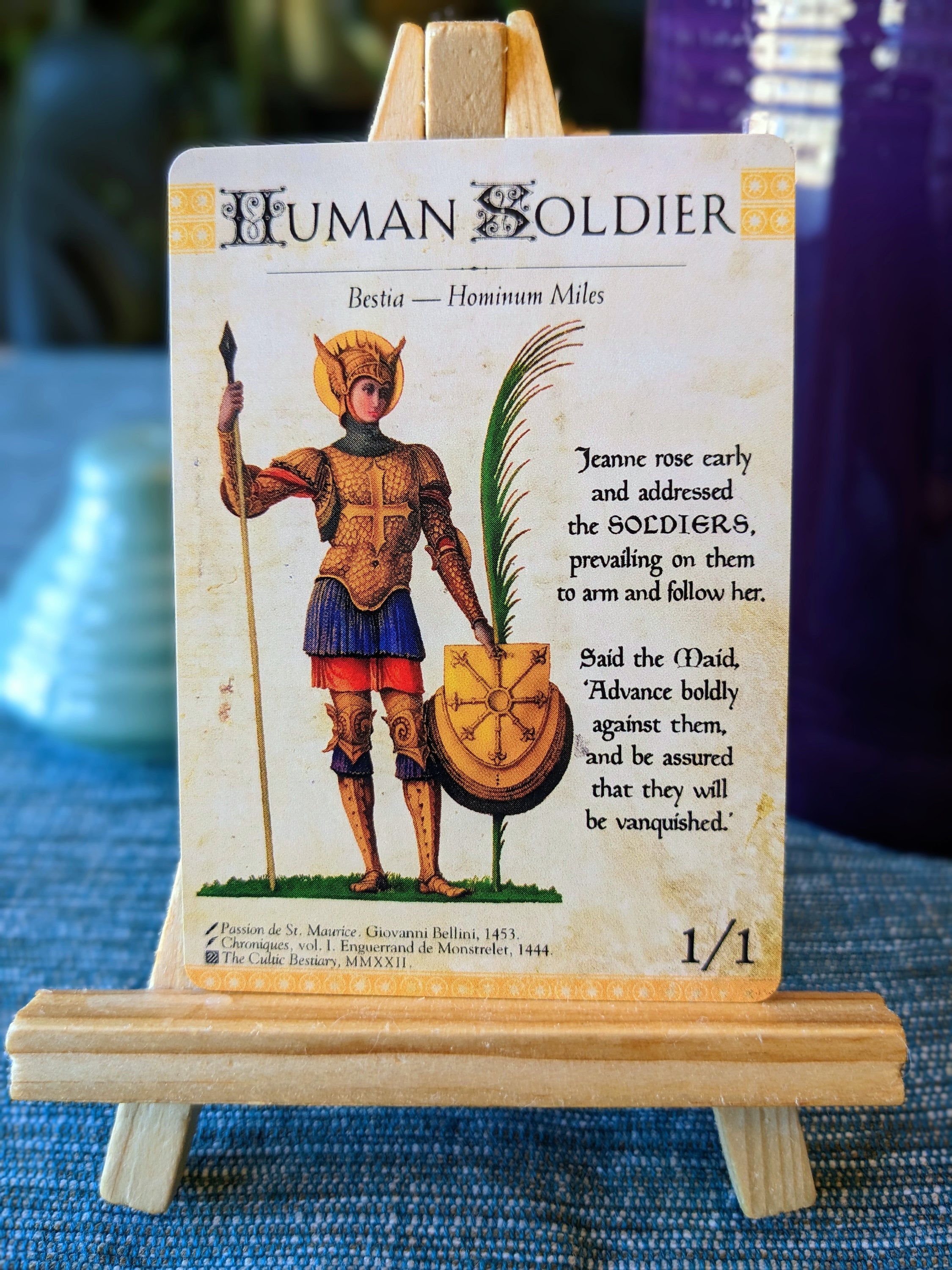 MTG Bestiary: Human Soldier Token - Etsy