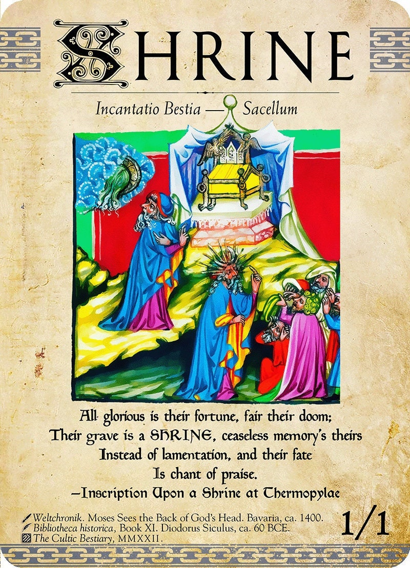 MTG Bestiary: Shrine Token - Etsy UK