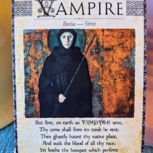 MTG Bestiary: B Vampire 1/1 Token - Etsy