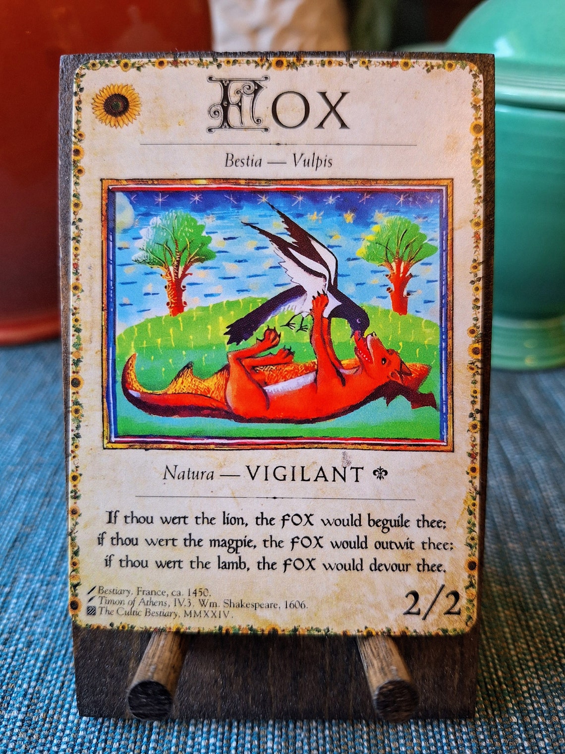 MTG Bestiary: Fox Token - Etsy