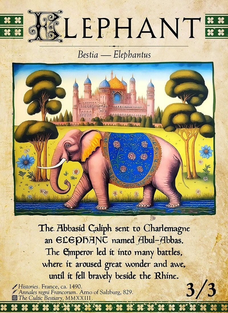 MTG Bestiary: Elephant Token palace Variant - Etsy