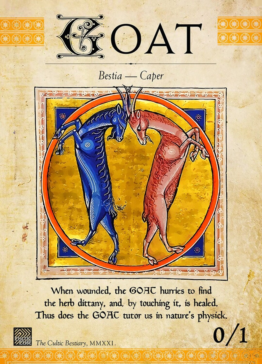 MTG Bestiary: Goat Token - Etsy