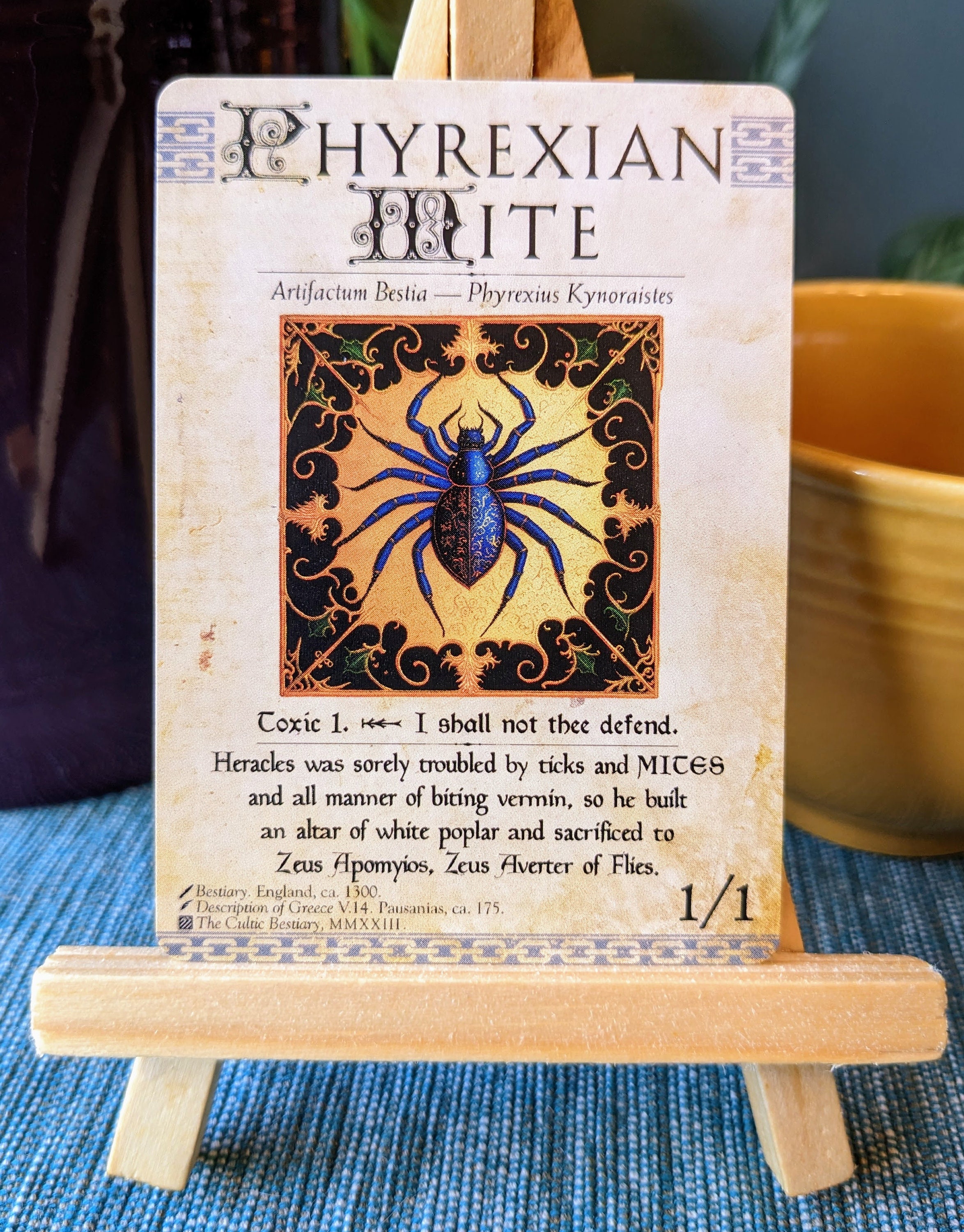 MTG Bestiary: Phyrexian Mite Token - Etsy