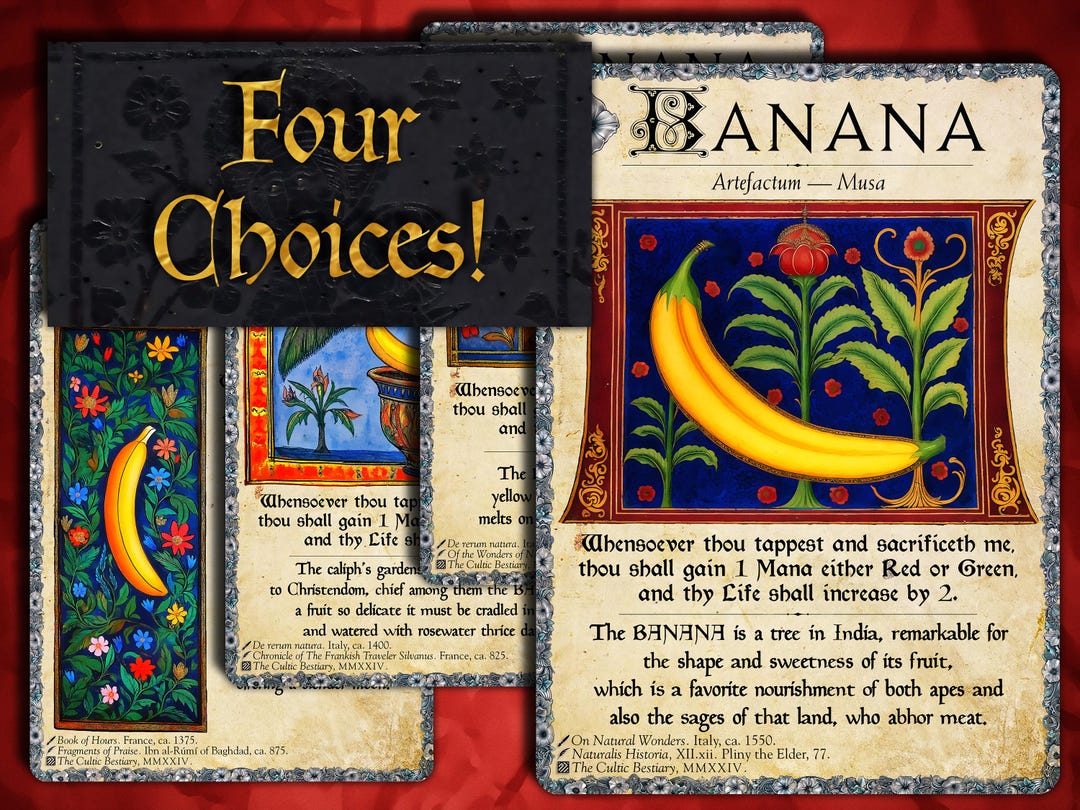 MTG Bestiary: Banana Token (4 Choices!) - Etsy