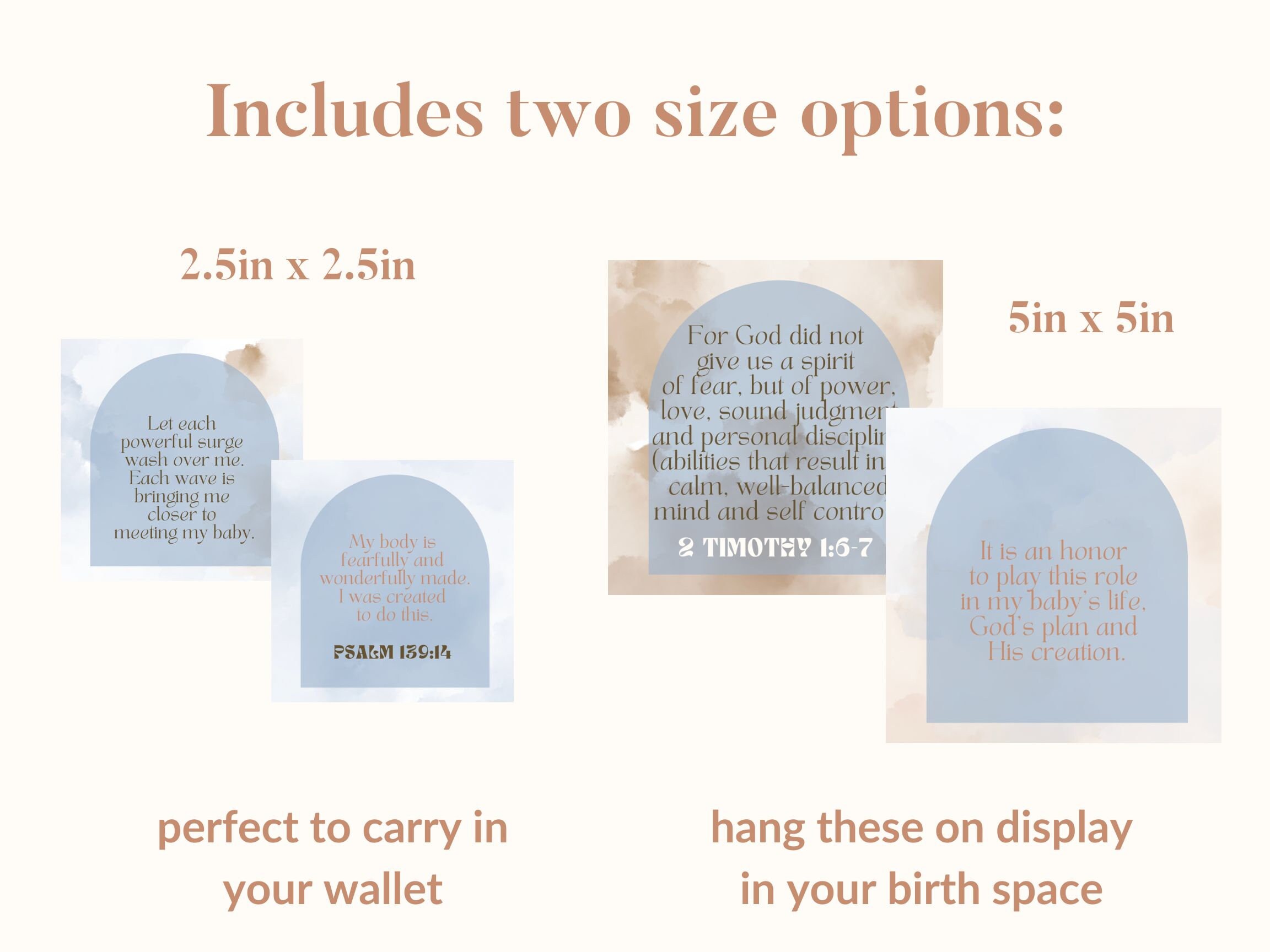 Scripture Based Christian Birth Affirmation Cards | Printable ...