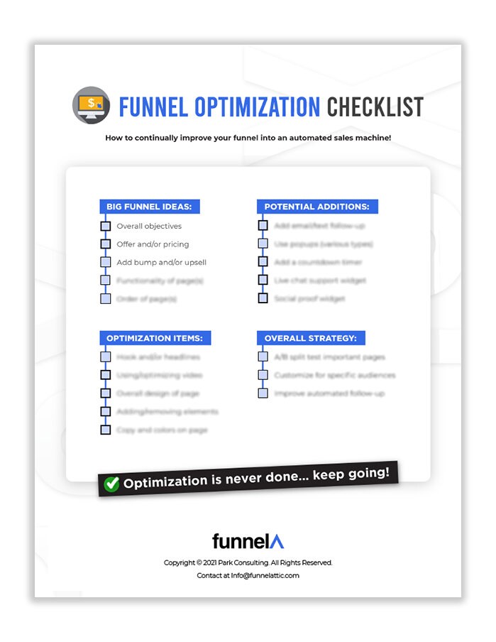 Sales Funnel Template & Checklist: Lead Generation, E-commerce ...