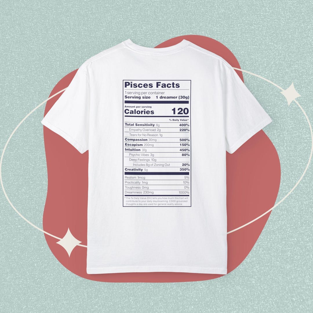 Funny Birthday Gift for Pisces Shirt Comfort Colors, Zodiac Gift ...