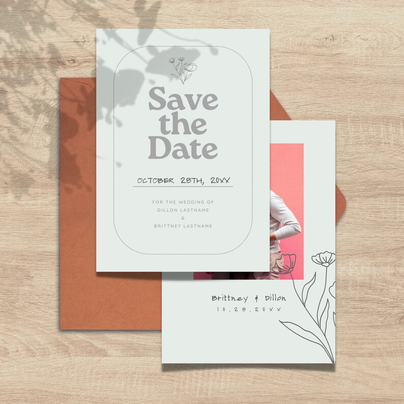 Editable Wedding Signage Canva Templates - the Minimalist Retro Bundle ...
