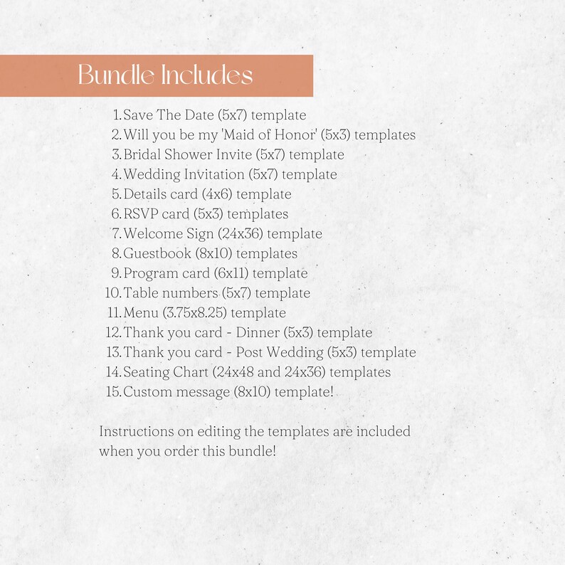 Editable Wedding Signage Canva Templates the Boho Dream Bundle ...