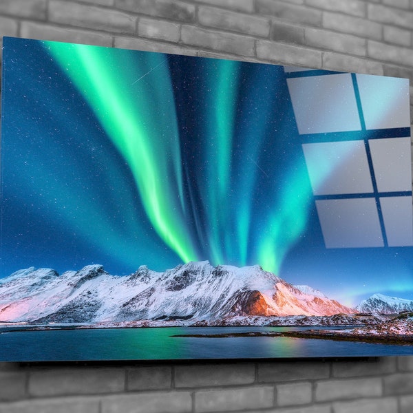 Painted Rock Art Northern Lights - Etsy