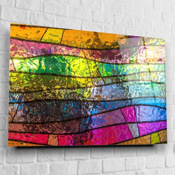 Rainbow Stained Glass - Etsy