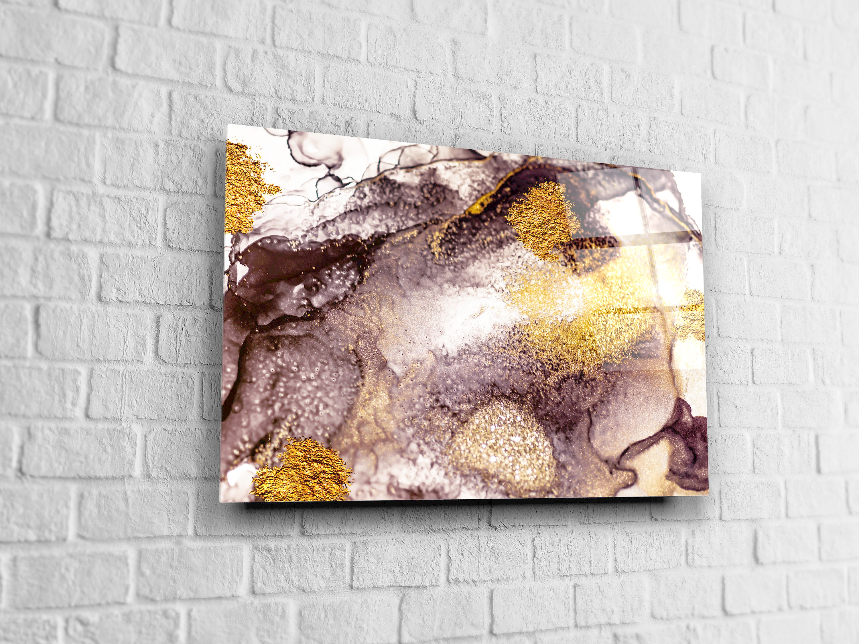 Abstract Claret Red Marble Design Tempered Glass Printing Wall - Etsy