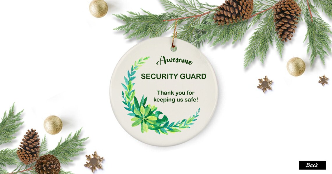 Security Guard Gift Ornament, Security Guard Appreciation Gift ...