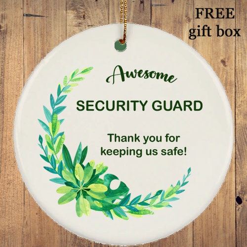 Security Guard Gift Ornament, Security Guard Appreciation Gift ...