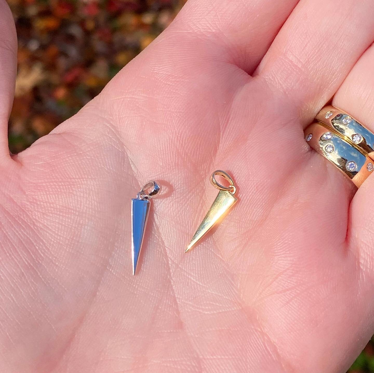 Diamond Spike Pendants | Etsy