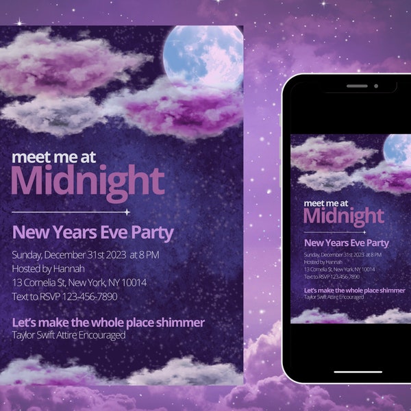 Midnights Invitation - Etsy