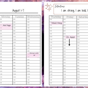 Weekly Schedule Printable - Etsy