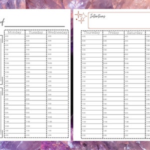 Weekly Schedule Printable - Etsy