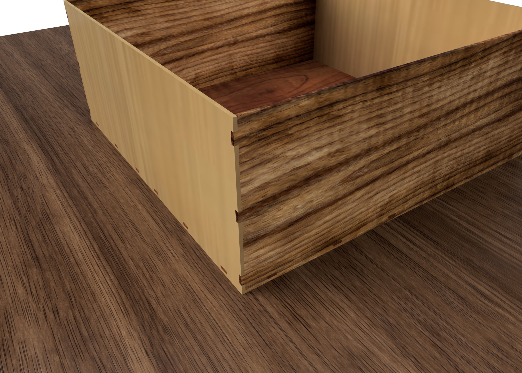 Wood Box Pattern 15"x15"x6", Laser Cut Pattern - Vector Files - Etsy