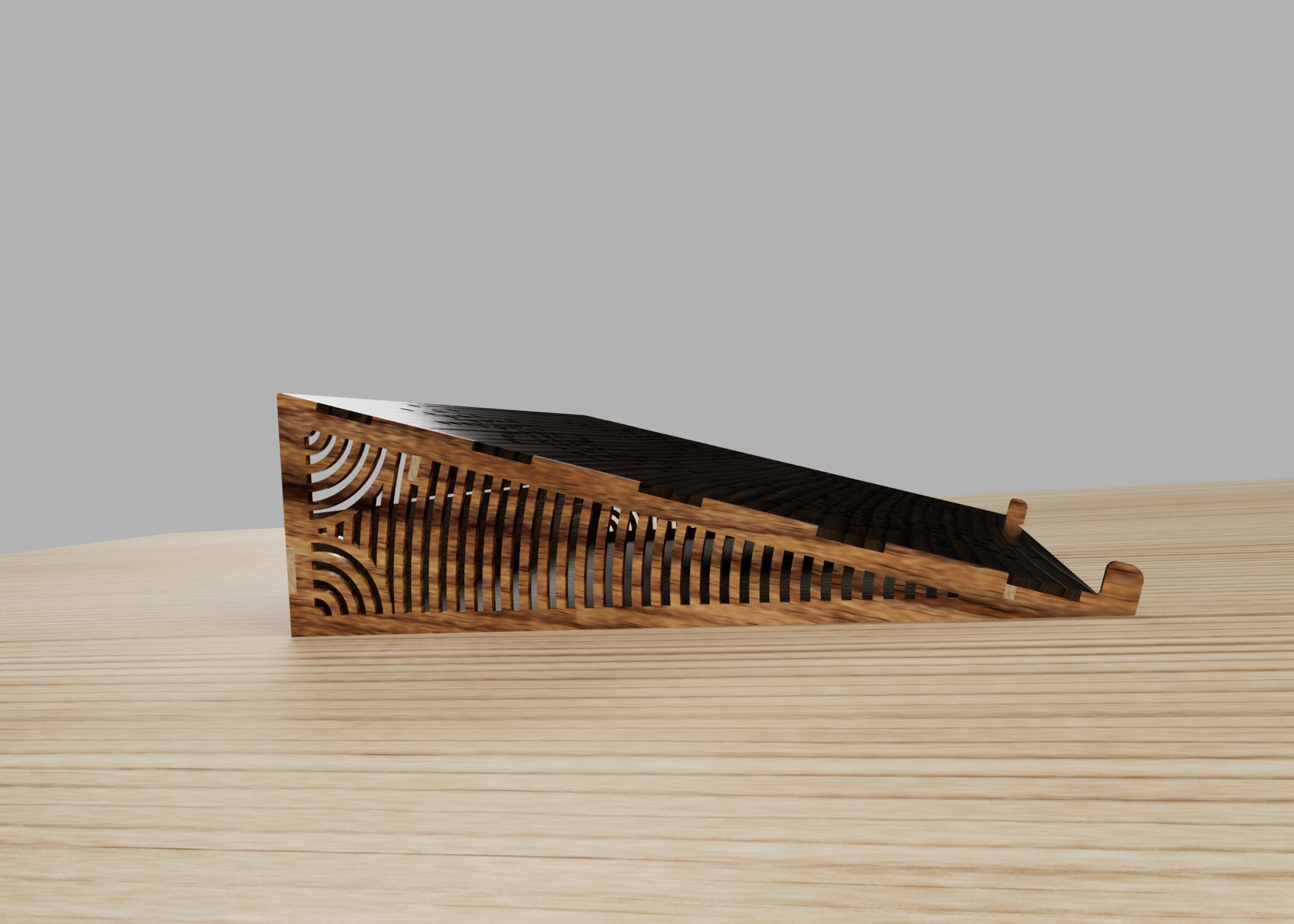 Laser Cut Notebook Stand Wooden Laptop Stand Vector Files for Laser ...