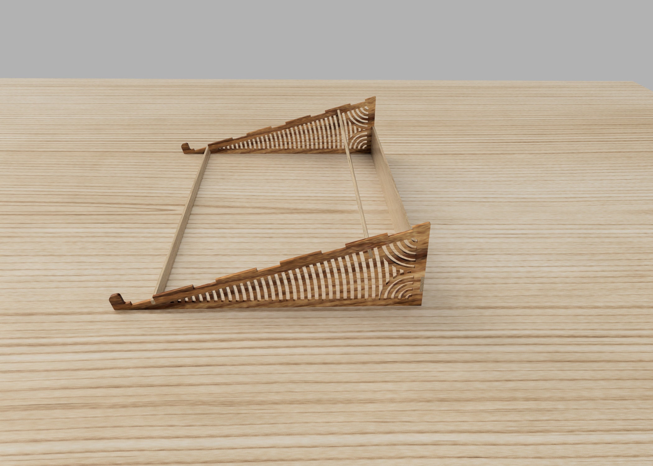 Laser Cut Notebook Stand Wooden Laptop Stand Vector Files for Laser ...