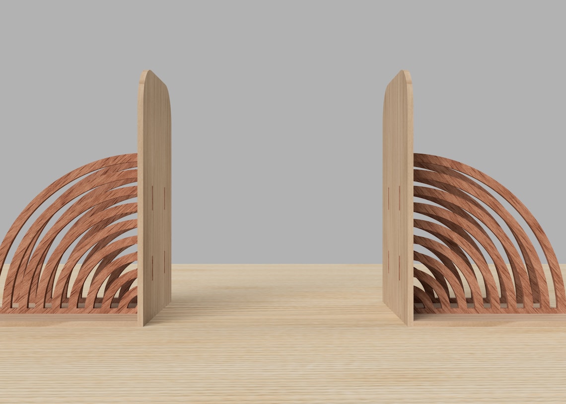 Laser Cut Book End Pattern Bookend Vector Modern Bookend | Etsy