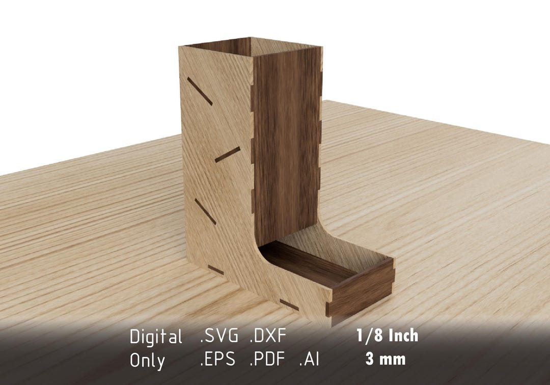 Laser Cut Dice Roller - Vector Pattern for Laser Cutting - Dxf, Ai, Pdf ...