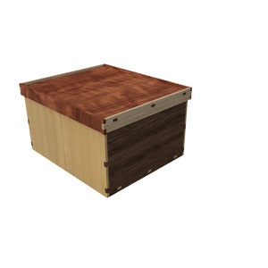8 Inch X 5.5 Inch Laser Cut Box Pattern - Vector Files for Cutting - Etsy