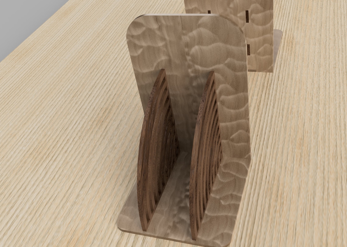 Laser Cut Book End Pattern Bookend Vector Modern Bookend - Etsy France