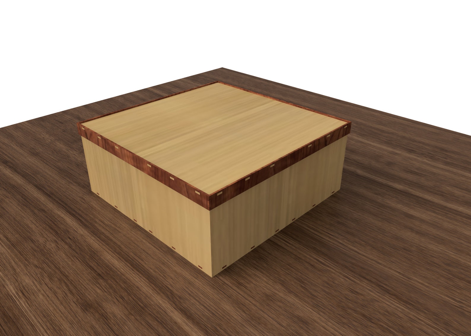 Wood Box Pattern 15"x15"x6", Laser Cut Pattern - Vector Files - Etsy