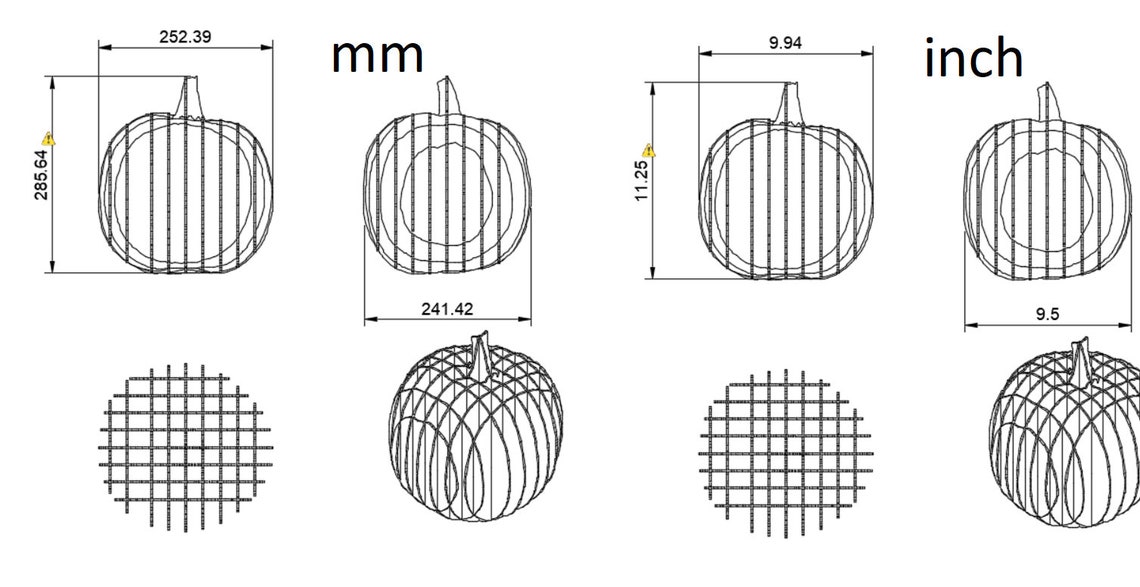 Laser Cut Halloween Pumpkin Pattern - Digital Vector Files for Cutting ...