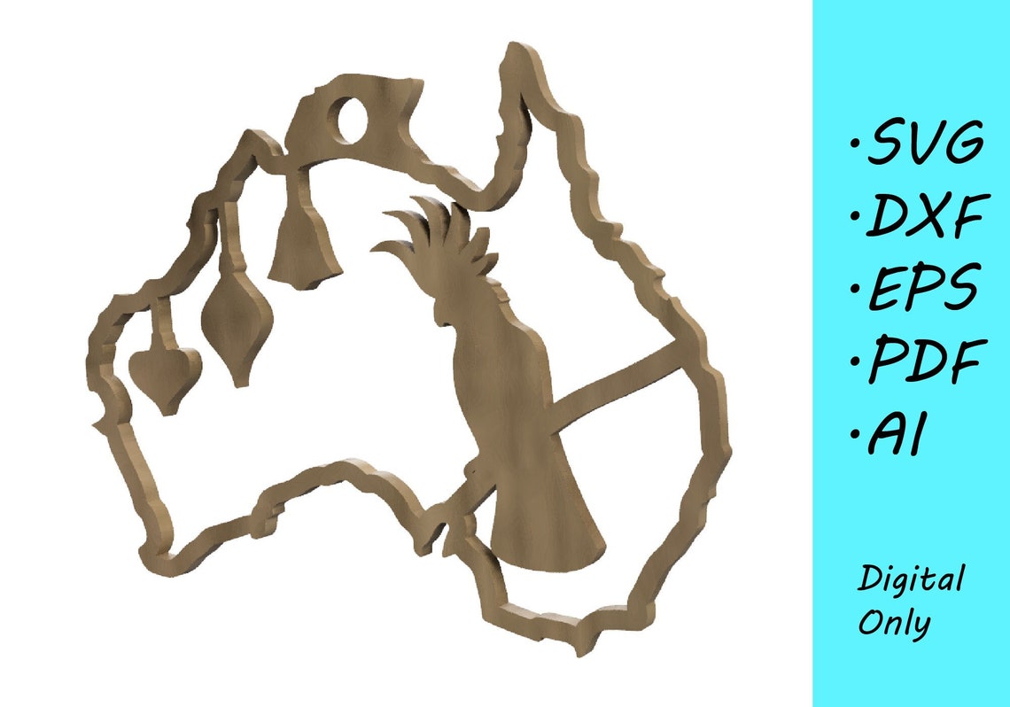 Laser Cut Australian Christmas Ornaments 10 Piece Set - Etsy