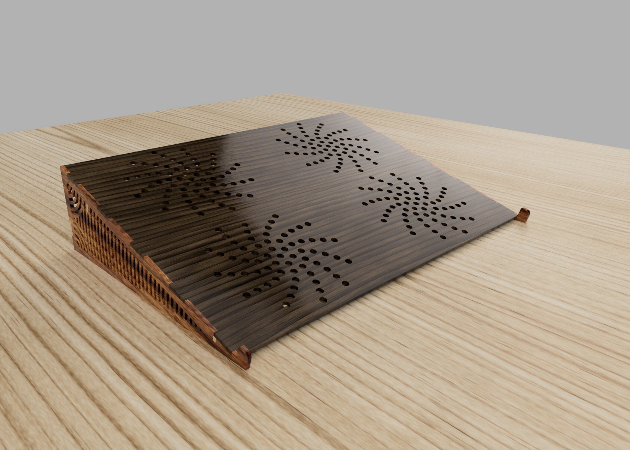 Laser Cut Notebook Stand - Wooden Laptop Stand - Vector Files for Laser ...