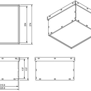 8 Inch X 5.5 Inch Laser Cut Box Pattern - Vector Files for Cutting - Etsy