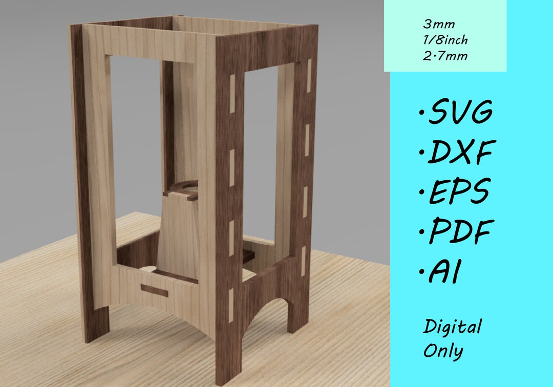 Laser Cut Lamp Pattern for Ikea Strala Light - Vector Files for Cutting ...