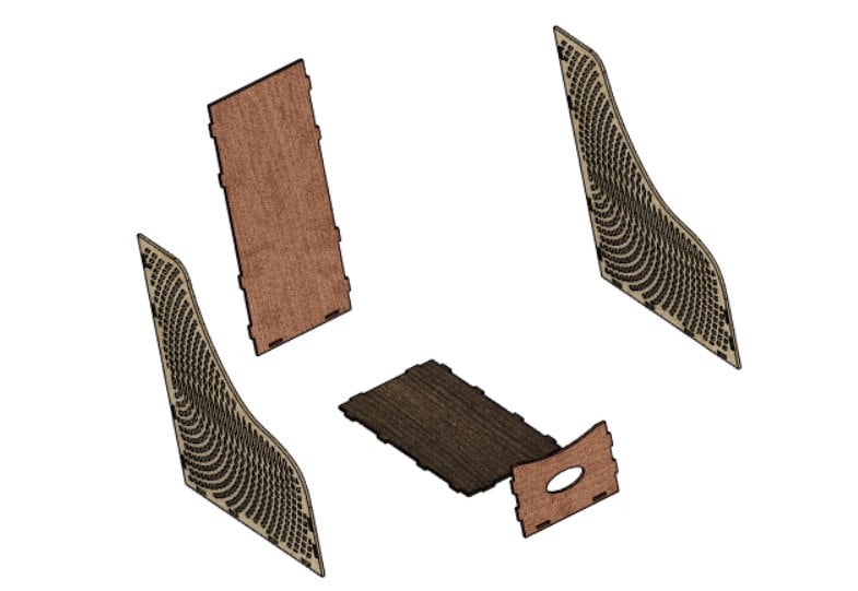 Modern Magazine Holder - Laser Cut Design - Dxf, Svg, Eps, Pdf, Ai ...